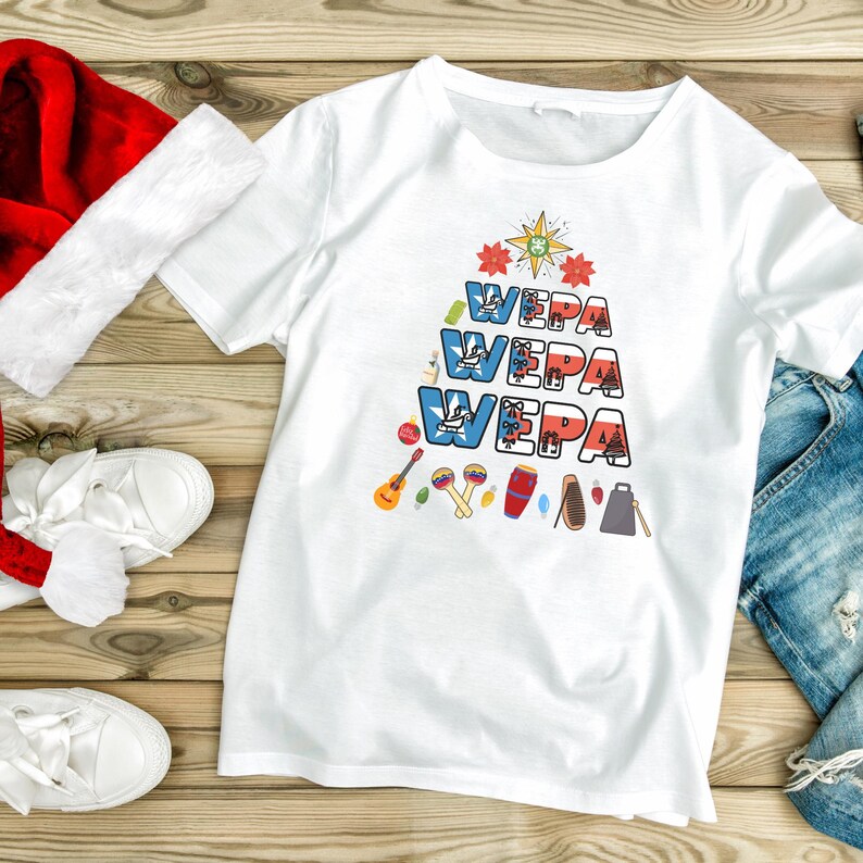 Wepa Navidad Boricua SVG PNG Puerto Rico Christmas Tree Digital ...