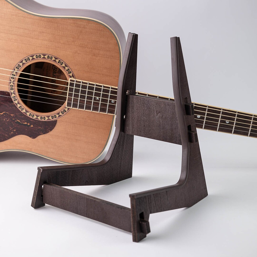Wood Guitar Stand, Guitar Rack, Bass Stand, Guitar Holder, Floor Stand ...