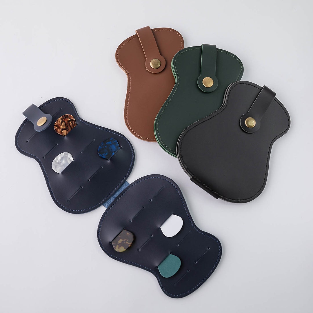 Leather Guitar Pick Pouch, Guitar Pick Holder, Guitar Pick Case, Gift ...