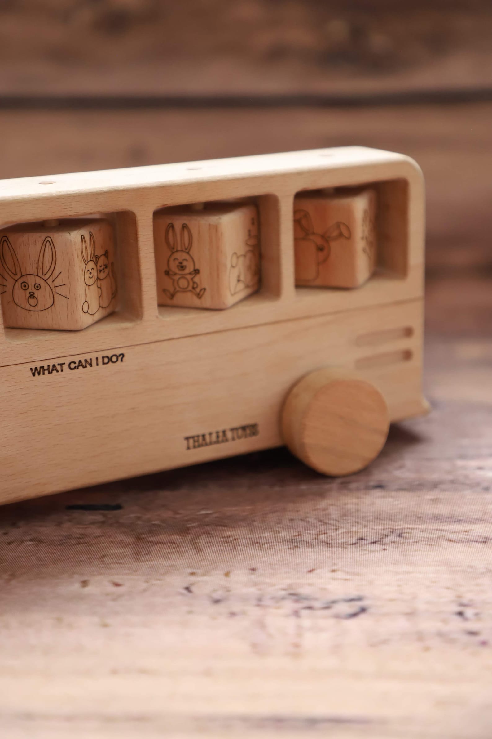 Wooden Emotion Regulation Bus | Wooden Montessori Toy | Montessori Toys ...