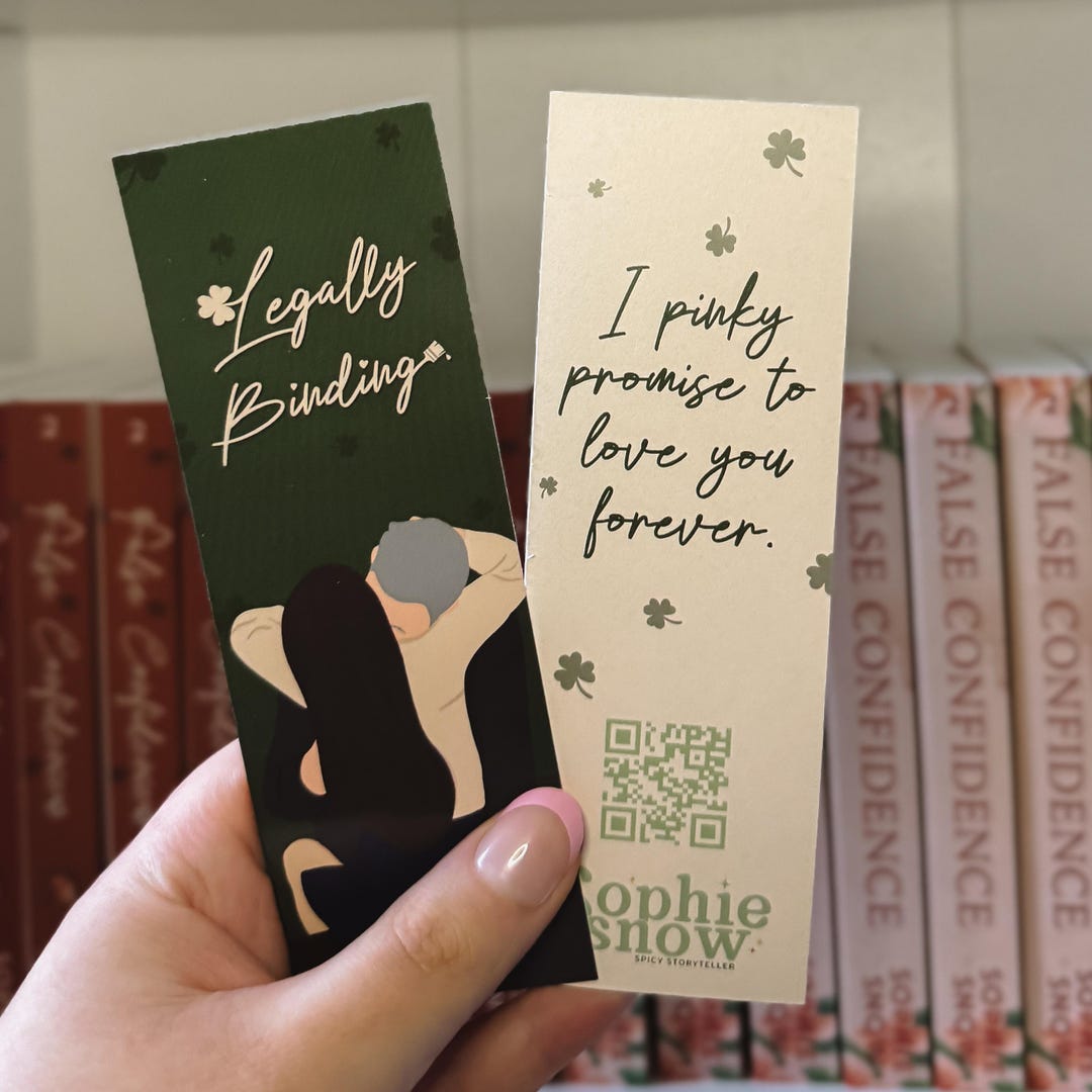 Maggie & Cal Bookmark - Legally Binding - Sophie Snow - Etsy