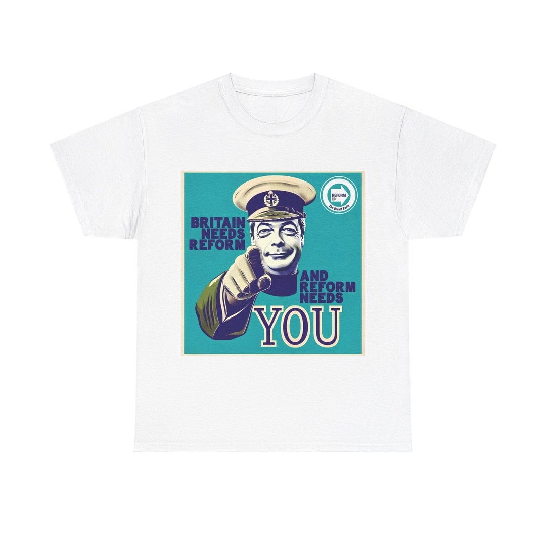 Reform Party T Shirt Unisex Show Your Support - Etsy UK