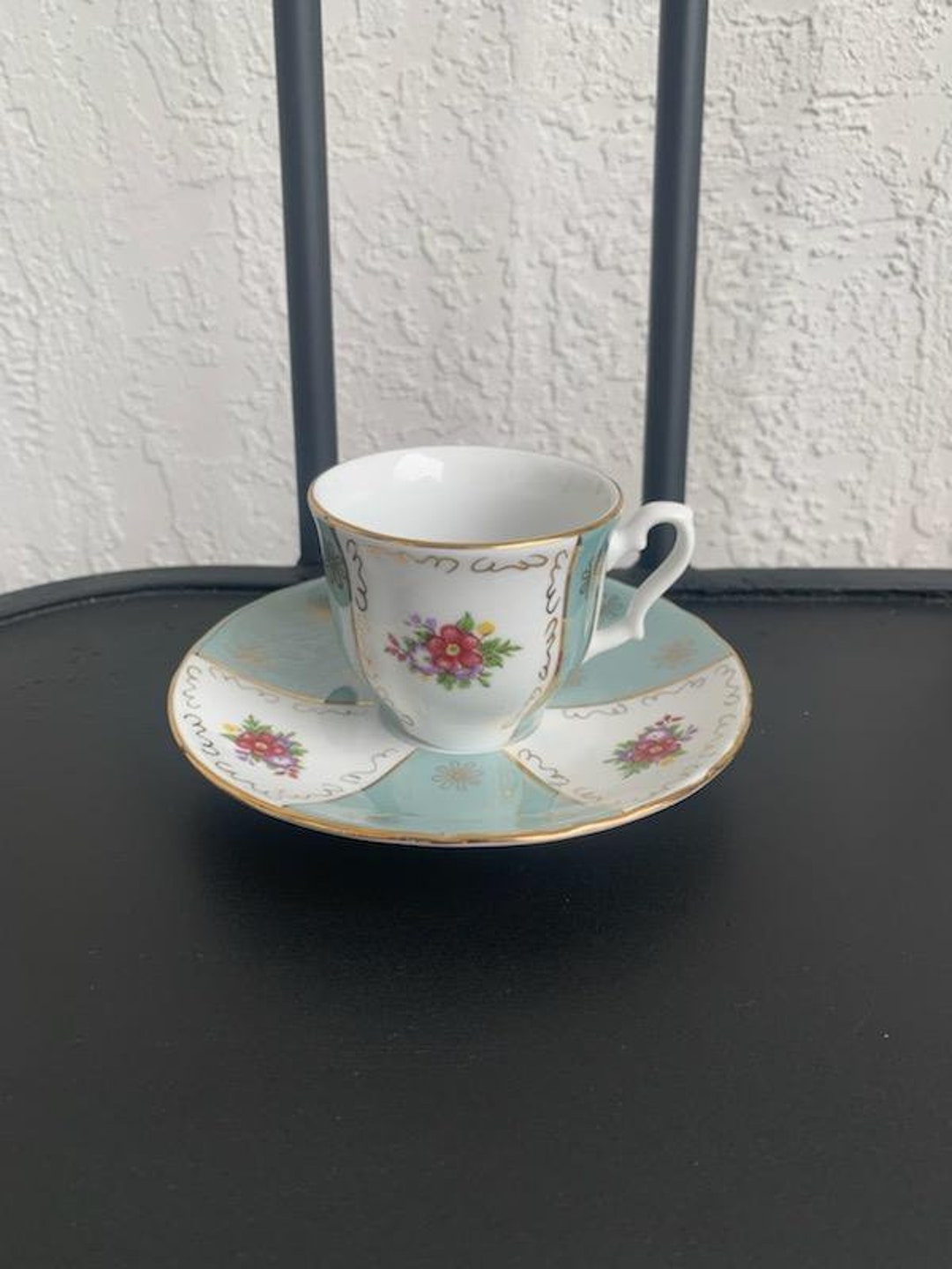 Apulum Fine Porcelain Tea Cup and Saucer - Vintage Apulum Tea Cup and ...