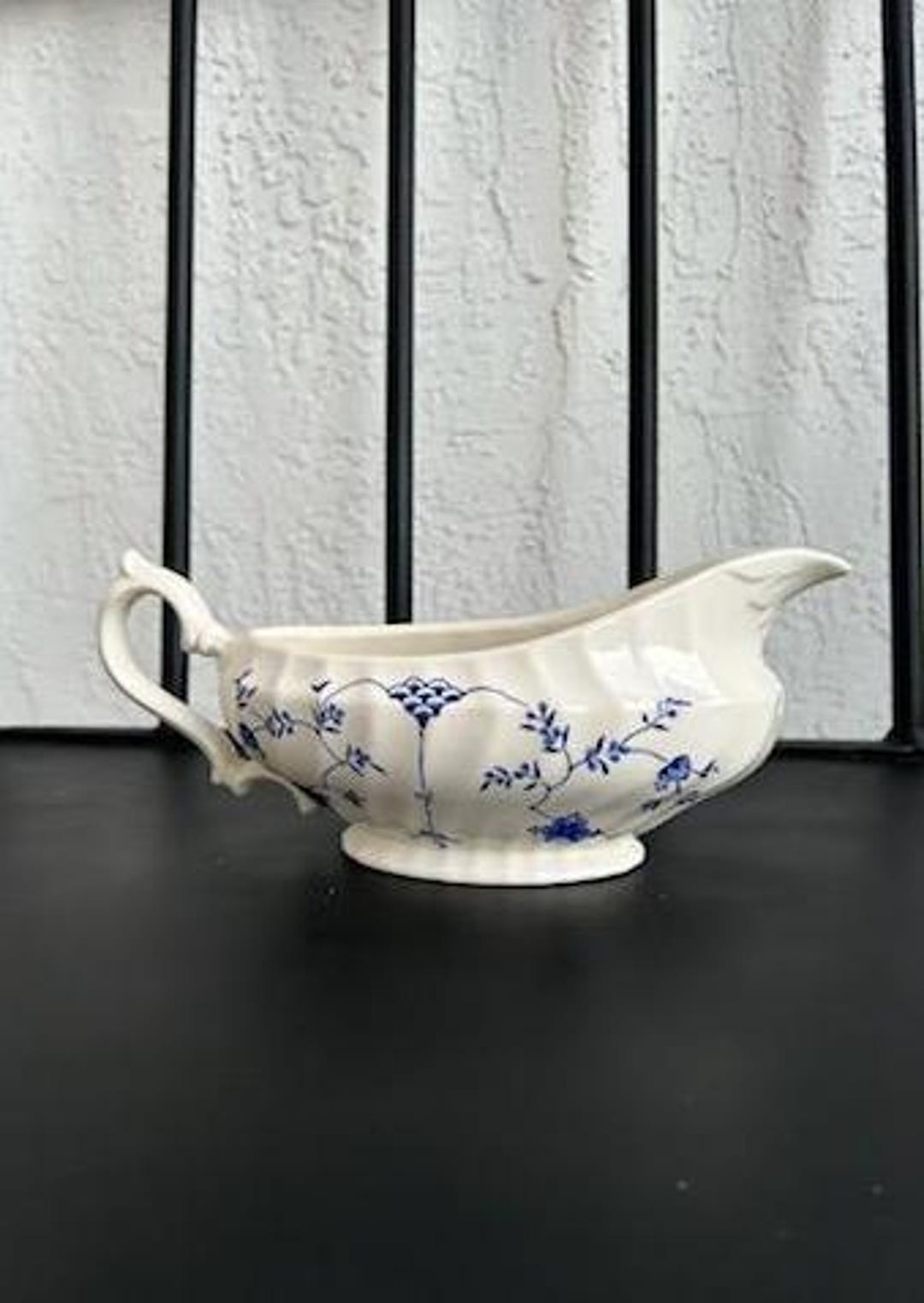 Myott Finlandia Blue and White Gravy Boat-vintage Myott Gravy Boat-blue ...