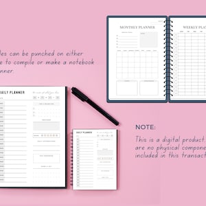 ADHD Daily Planner, Weekly Planner, Monthly Planner Printable | ADHD ...
