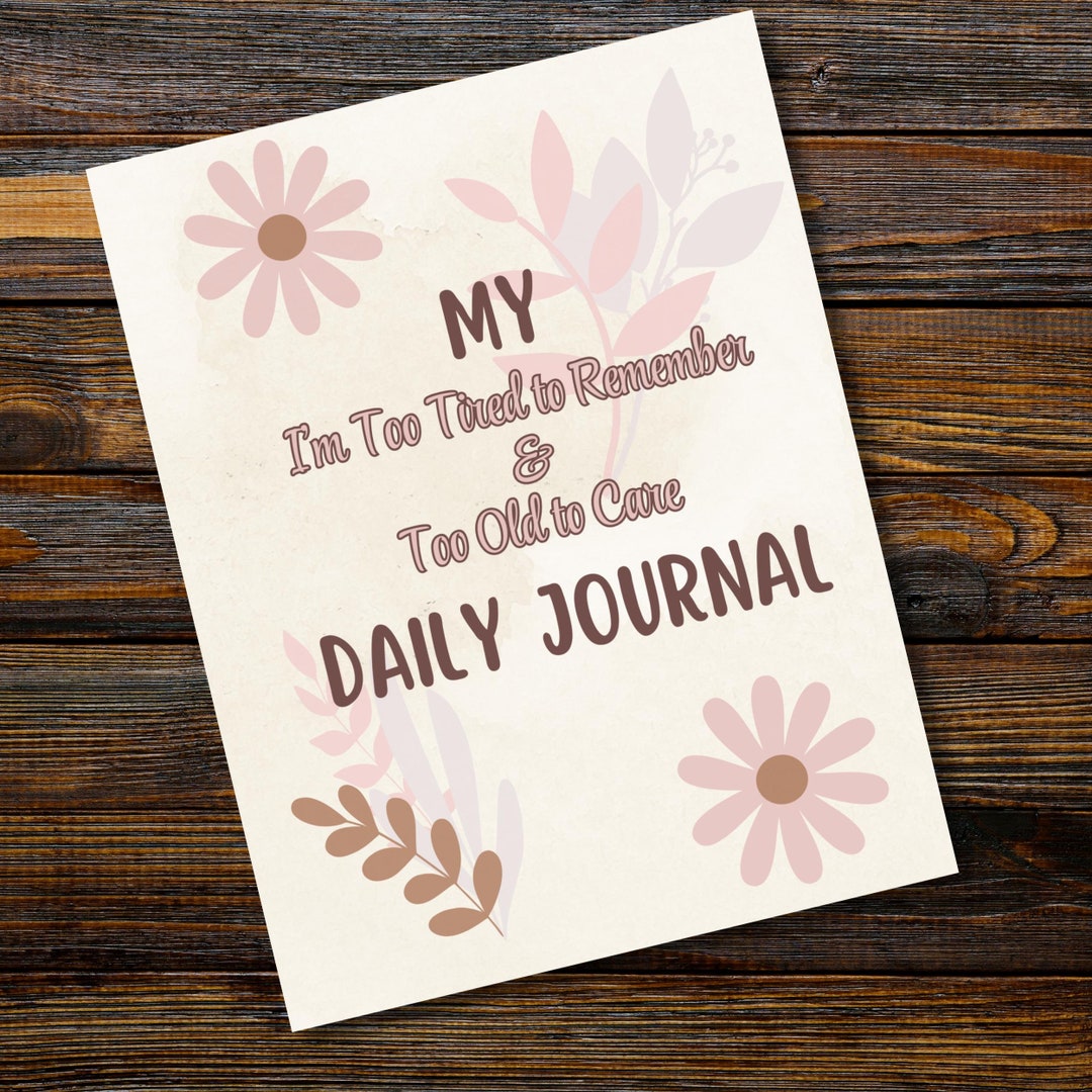 Daily ADHD Journal Printable Template, Daily Journal, Daily ADHD Diary ...