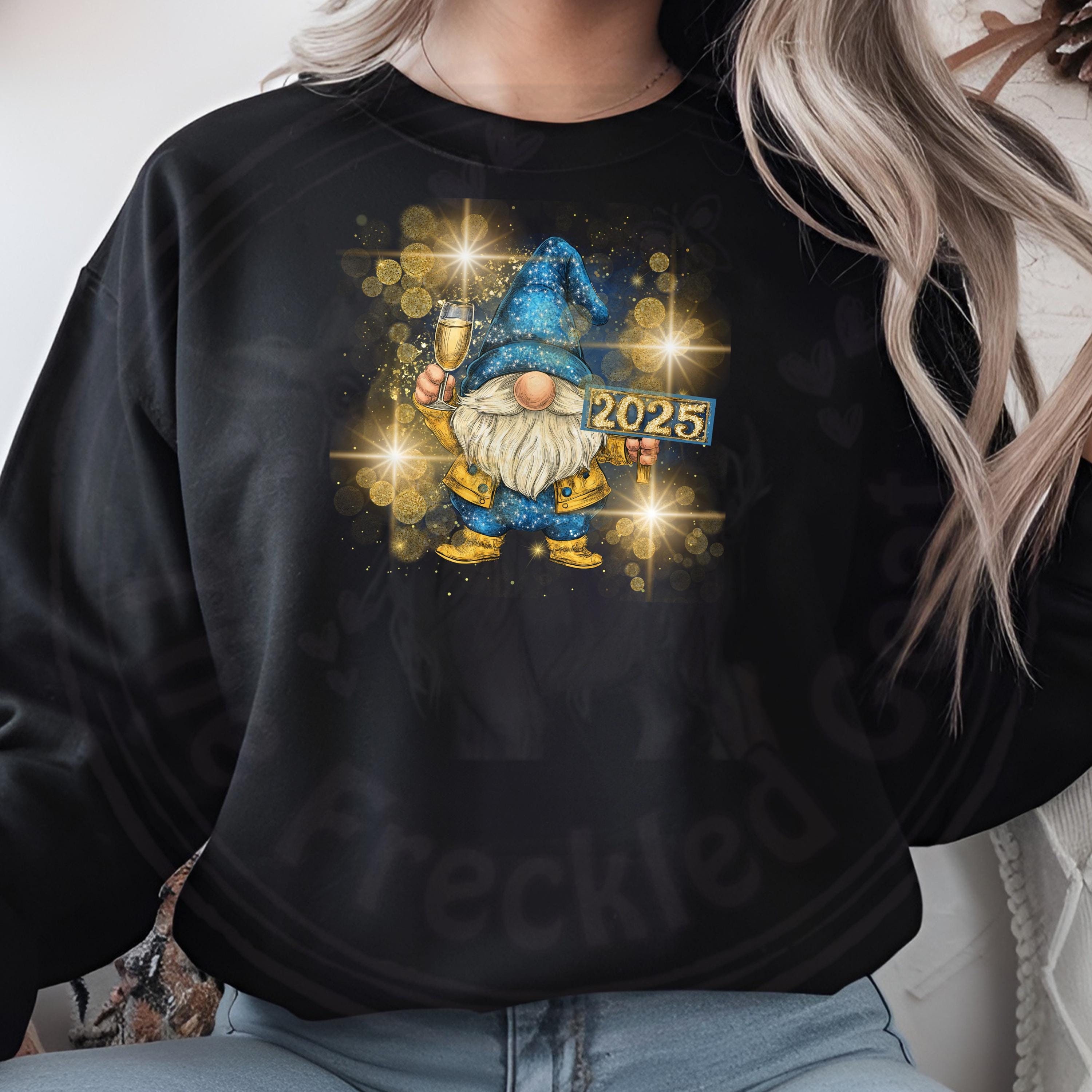 Gnome 2025 New Years Eve Celebration Sublimation Digital Design ...