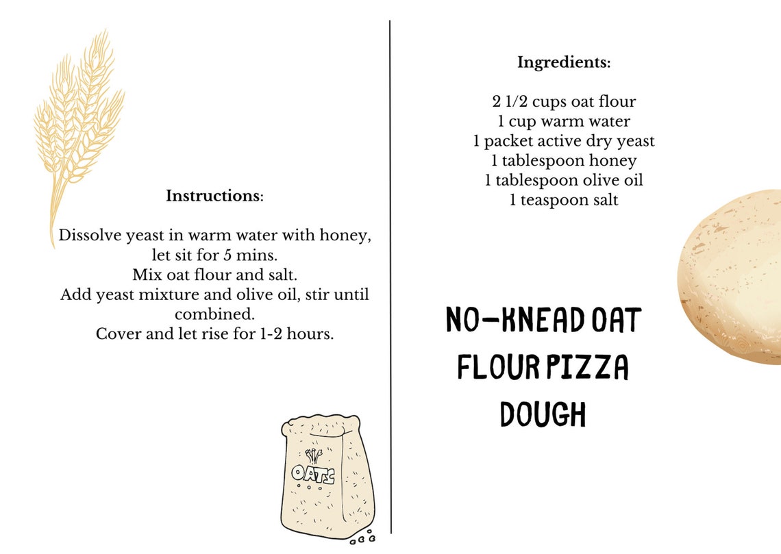 All About That Dough - Dough Recipes Cooking Cards - Etsy