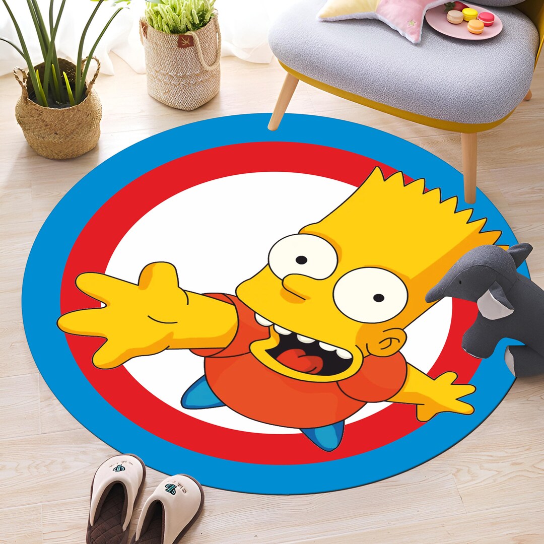 Simpsons Ruground Rugcustom Rugpopular TV Rugsimpsons - Etsy