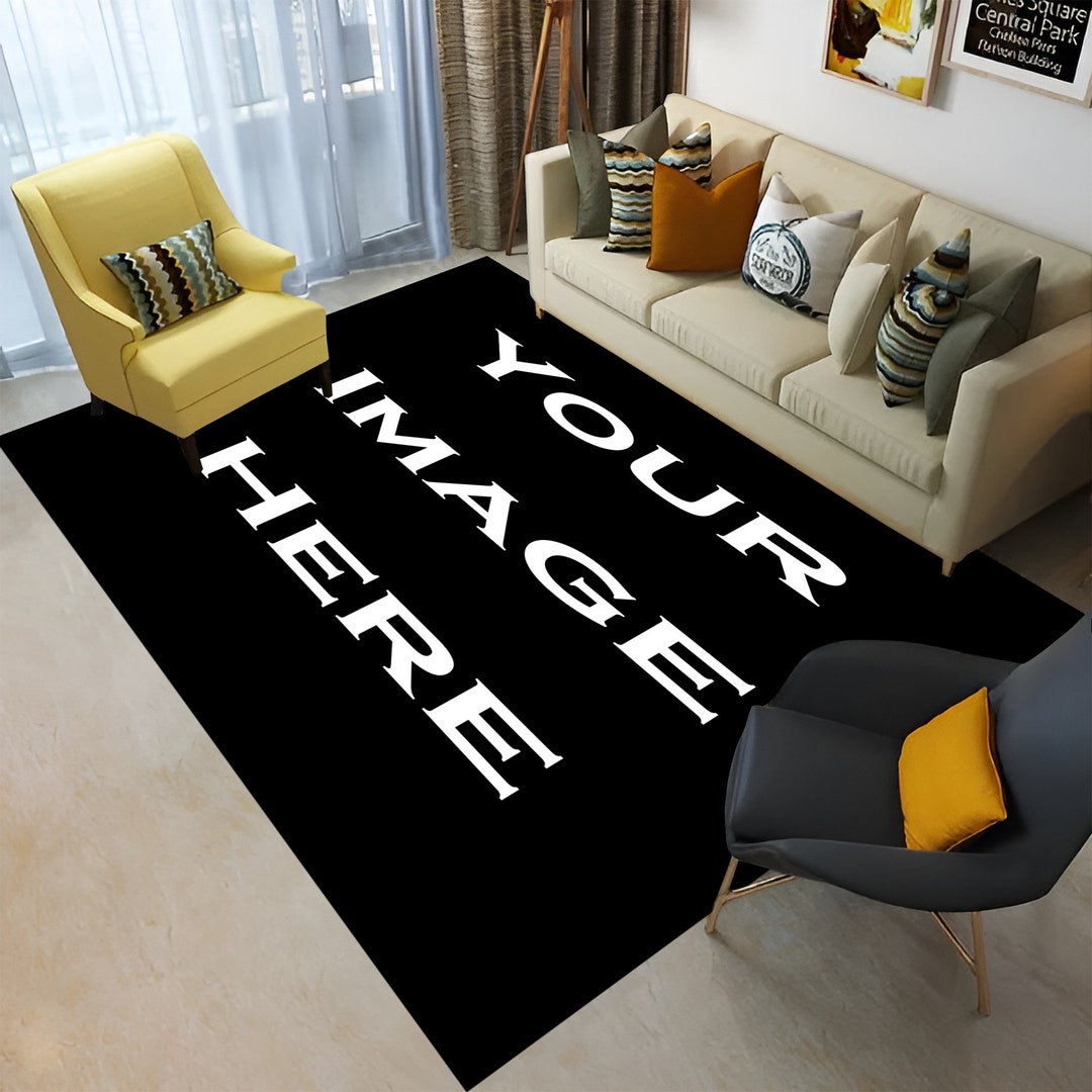 Custom Rug, Your Logo Rug, Logo Rug, Your Text, Personalized Rug ...
