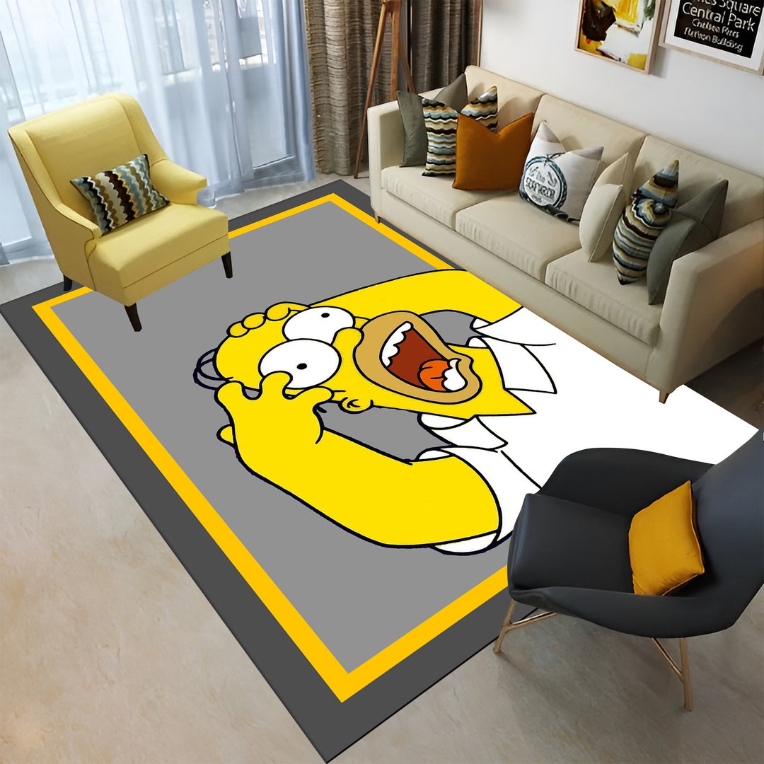 Simpsons Rug,artwork Themed Rug,custom Rug,popular TV Rug,simpsons ...