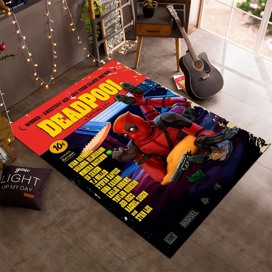 Deadpool Rug, Fantastic Rug, Colorful Rug, Kids Room Rug, Area Rug ...