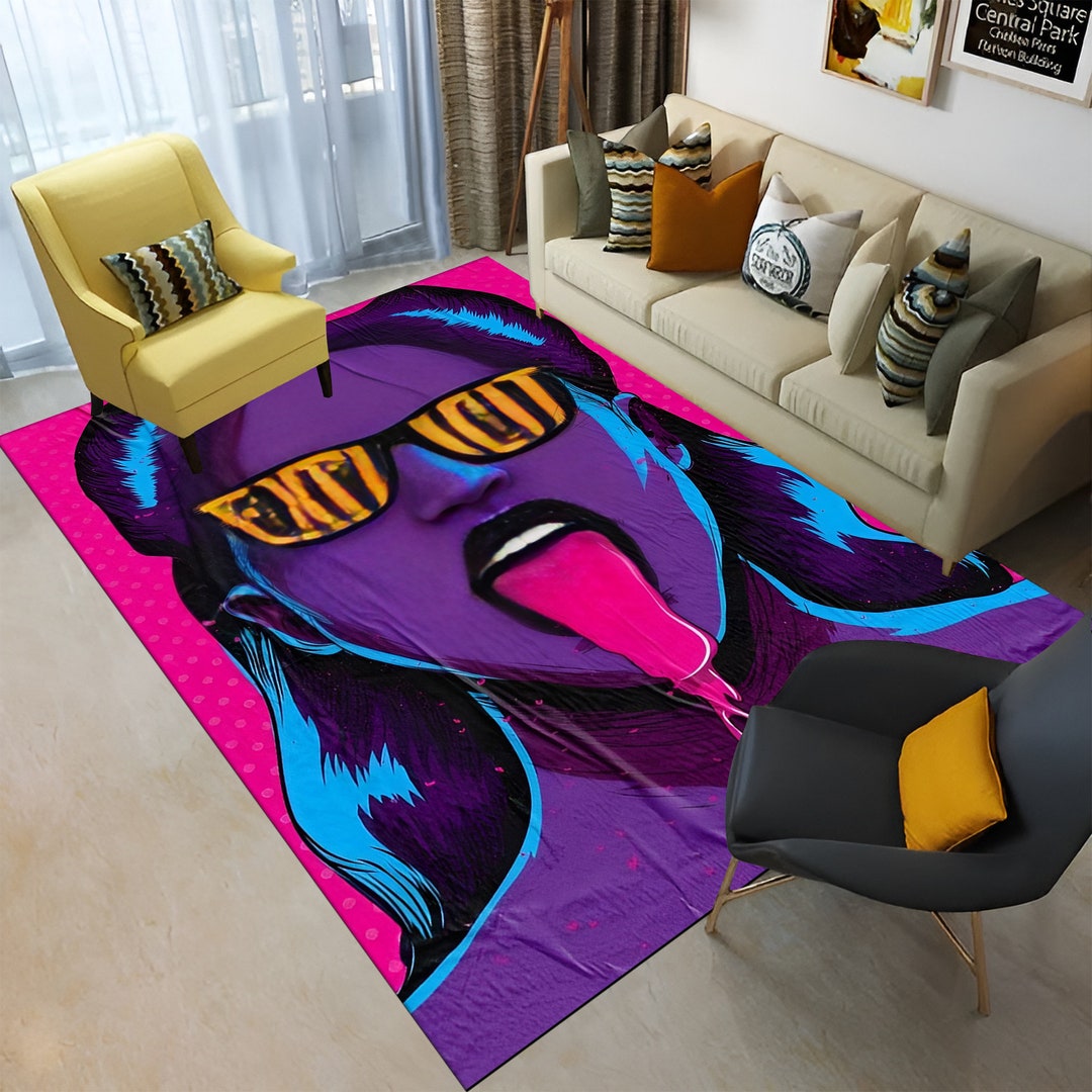 Pop Art Theme Rug, Pop Art Design Rug, Girl Design Rug, Personilazed ...