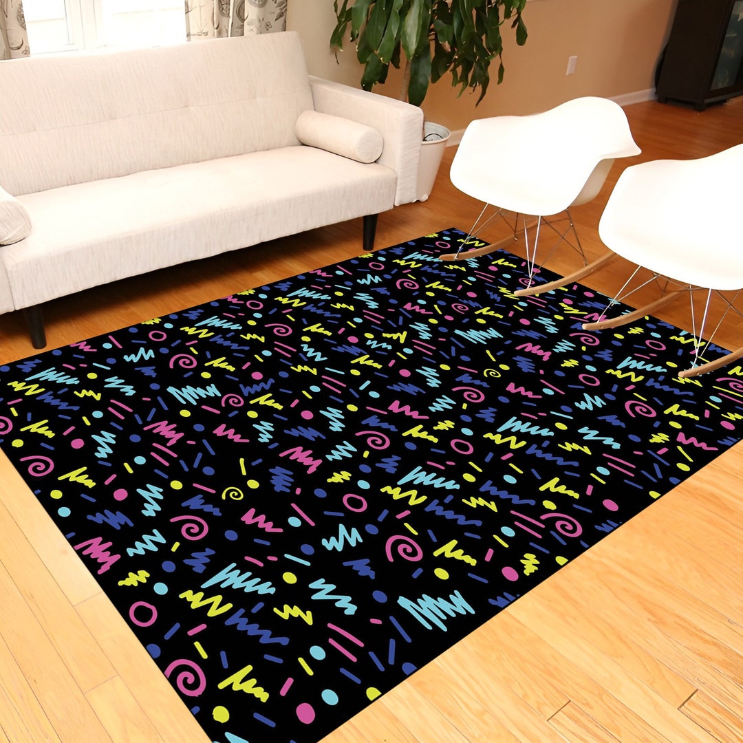 Arcade Rug, Arcade Room Decor,arcade Rug,arcade Decor,abstract Area Rug ...