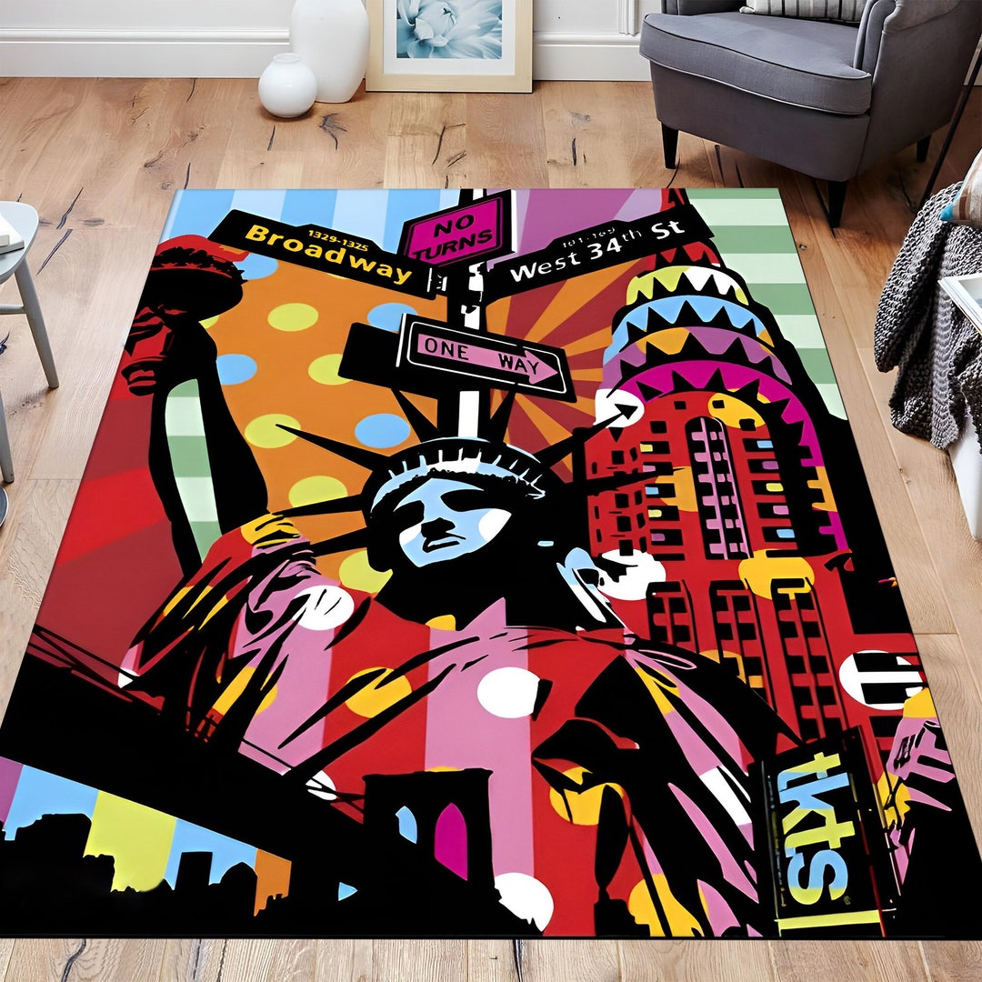 Pop Art Rug, Comic Graffiti Rug, Boom Art Rug,modern Art Rug,home ...