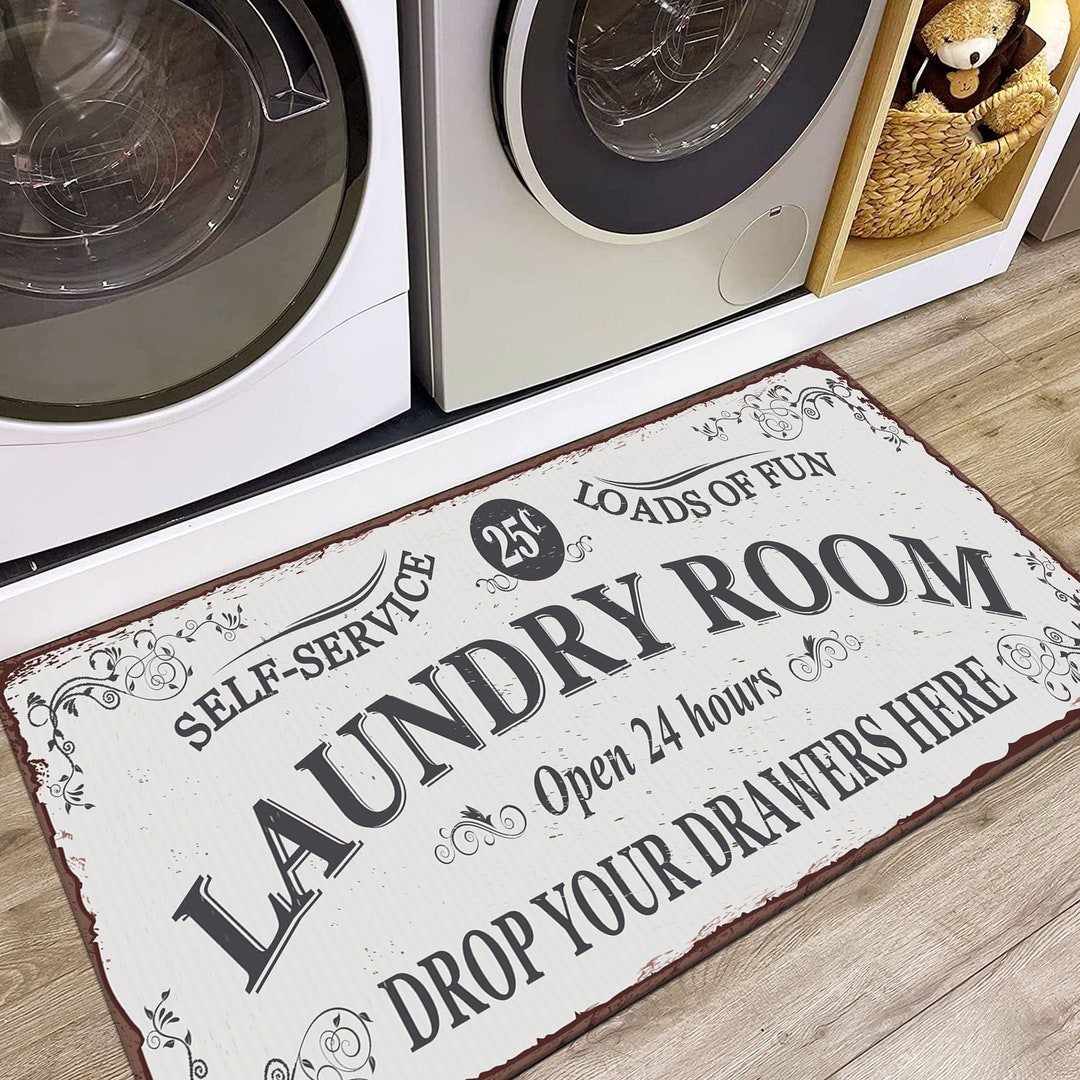 Laundry Room Rug, Laundry Rug, Machine Washable Rug,non-slip Rug ...