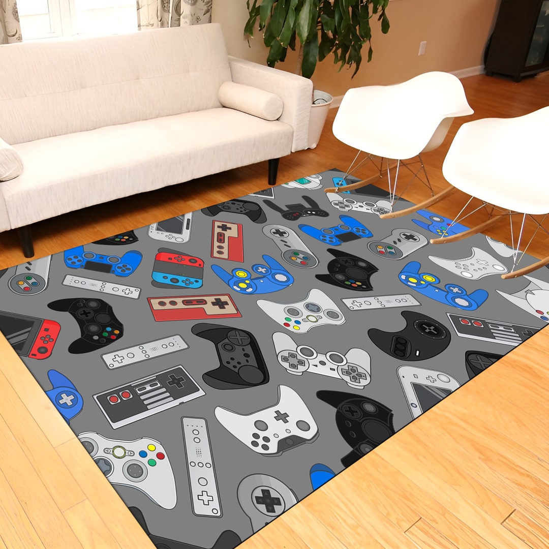 Game Console Rug, Popular Rug,game Room Rug, Home Decor Rug, Area Rug ...