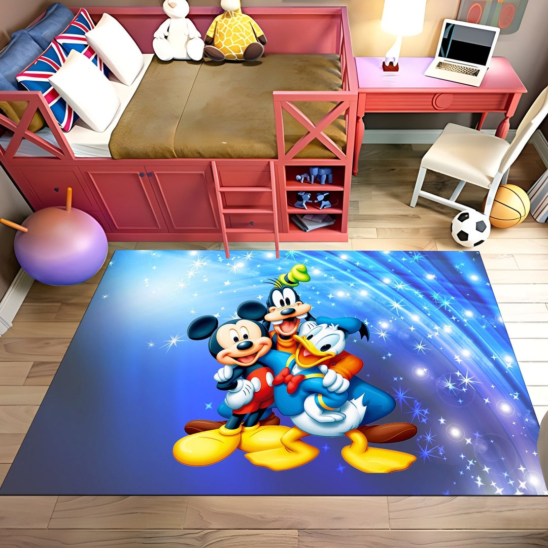 Mickey Mouse Rug,minnie Mouse Rug,donald Duck ,kids Room Rug,baby Room ...