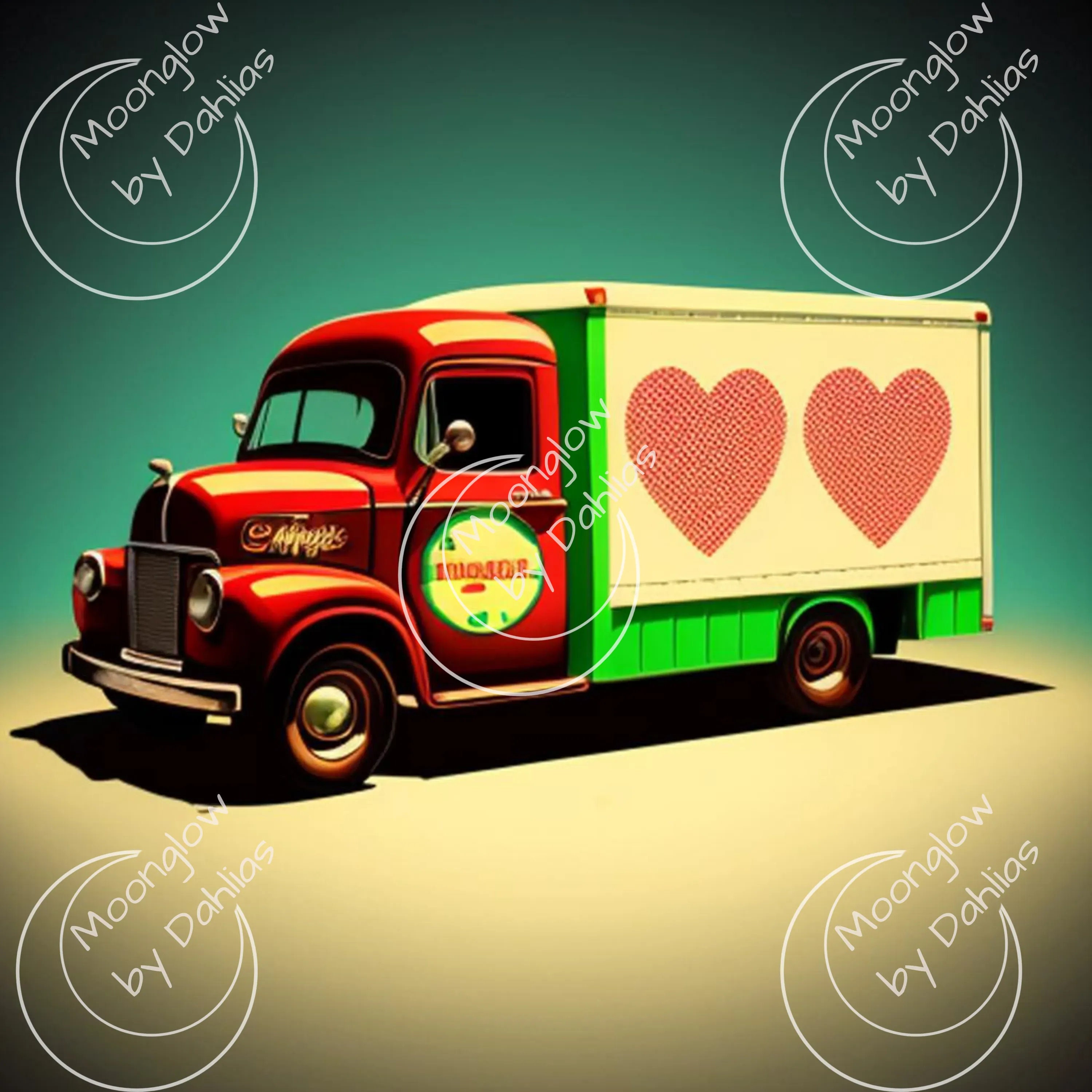 17 Old-timey Valentines Delivery Trucks Classic Trucks Illustrations ...