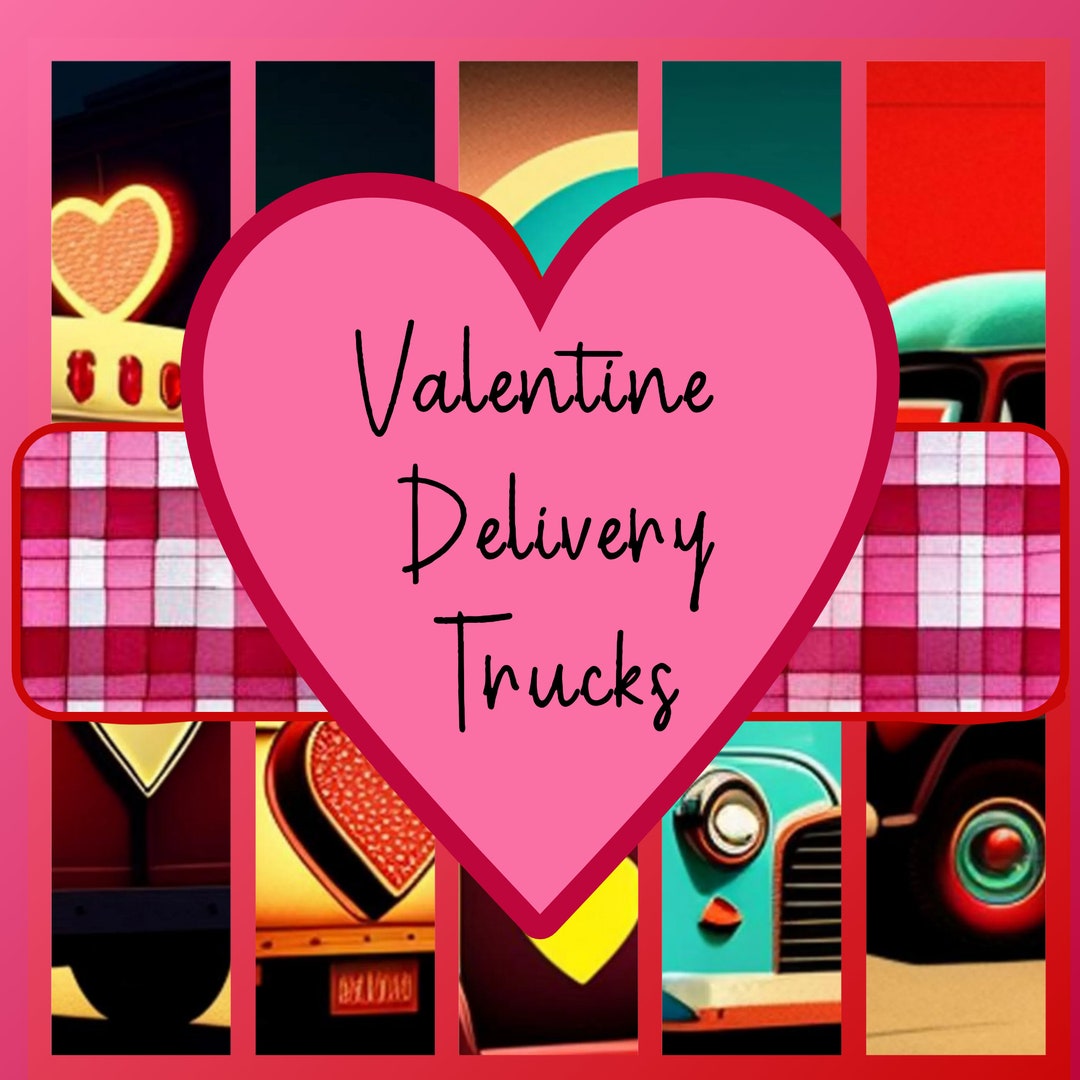 17 Old-timey Valentines Delivery Trucks Classic Trucks Illustrations ...