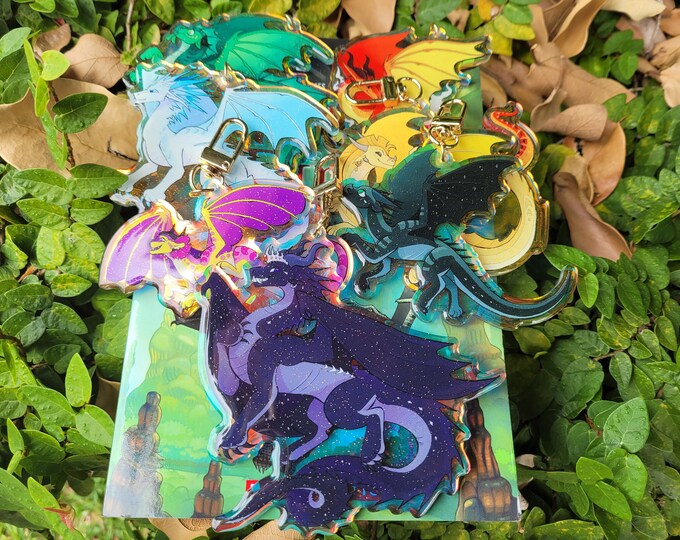 The Princesses & Princes Wings of Fire WOF Acrylic Charm - Etsy Canada