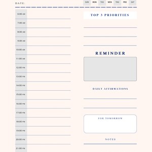 Daily Planner Editable Planner to Schedule for Day, To-do List Editable ...