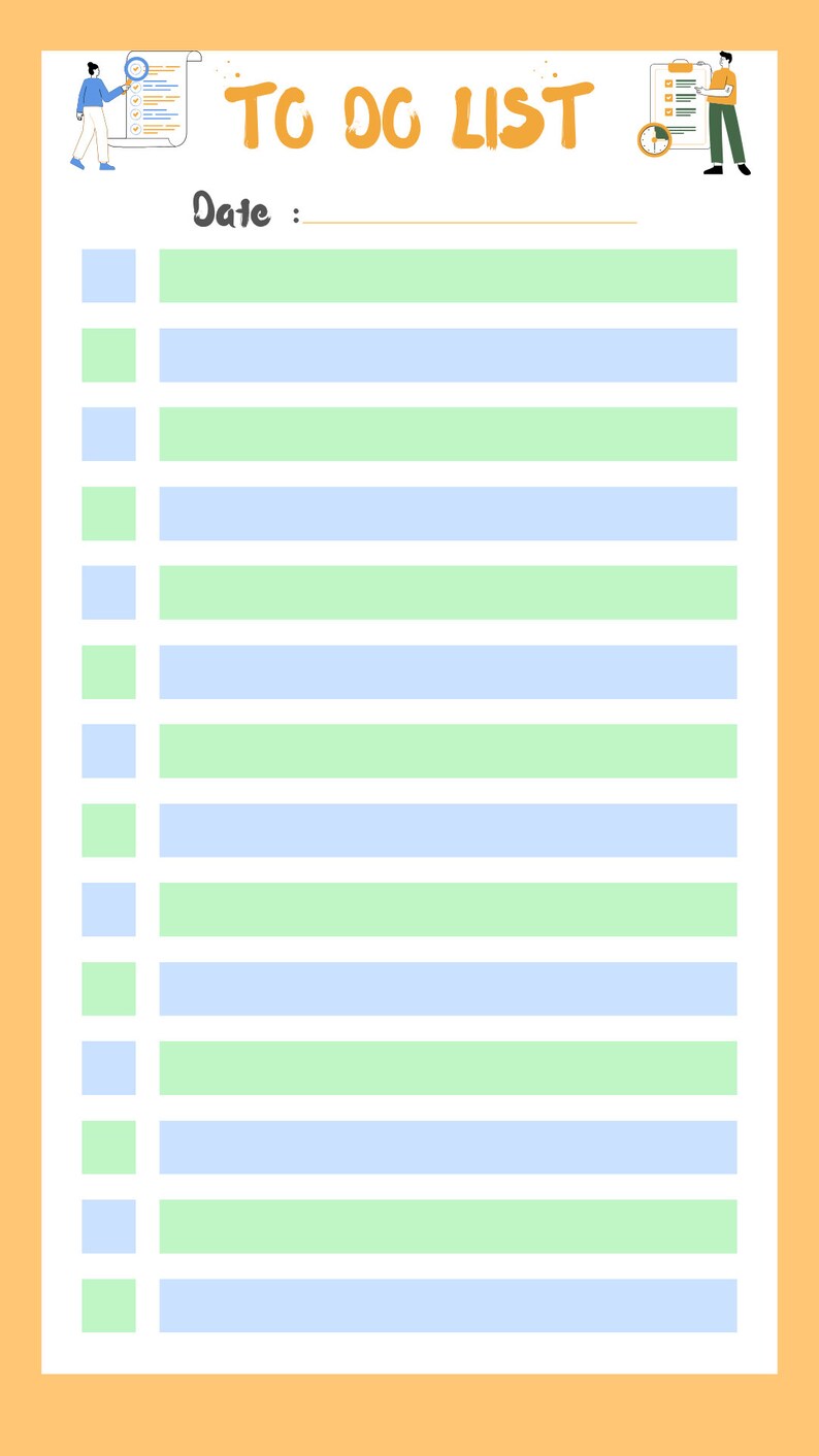 To Do List Template Editable Planner to Schedule for Day, To-do List ...