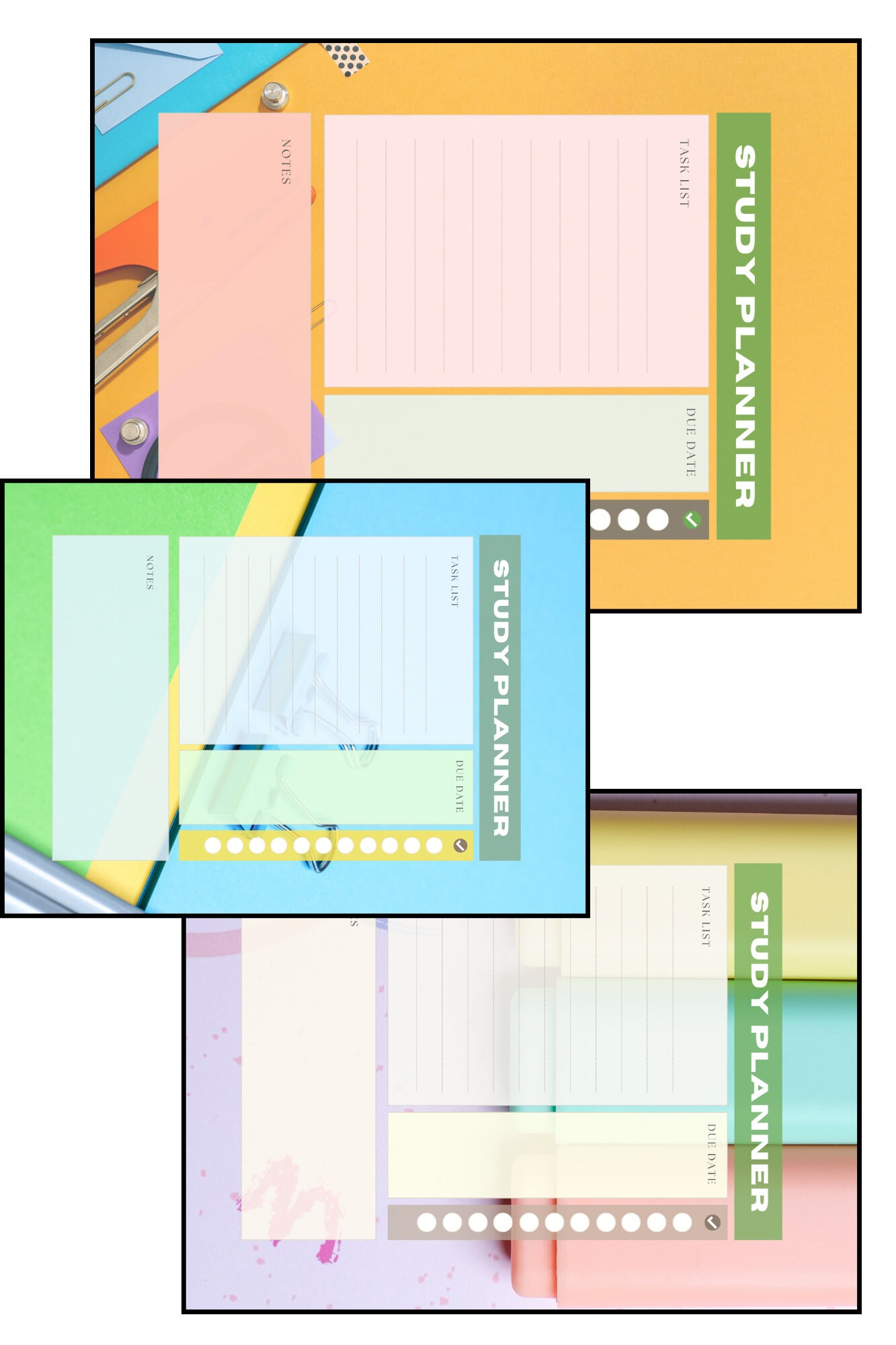 Study Planner, Editable Planner to Schedule for Day, To-do List ...