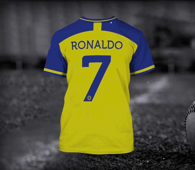 Special Ronaldo Football Jersey, Champion, Al-nassr T-shirt, Yellow ...