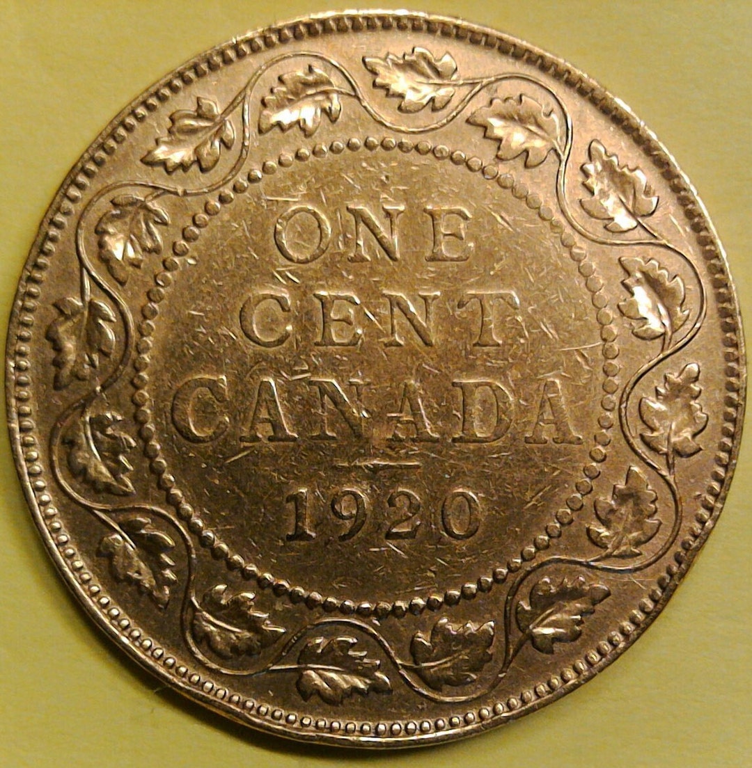 1920 King George V Large Canada Cent Lovely Circulated Brown - Etsy