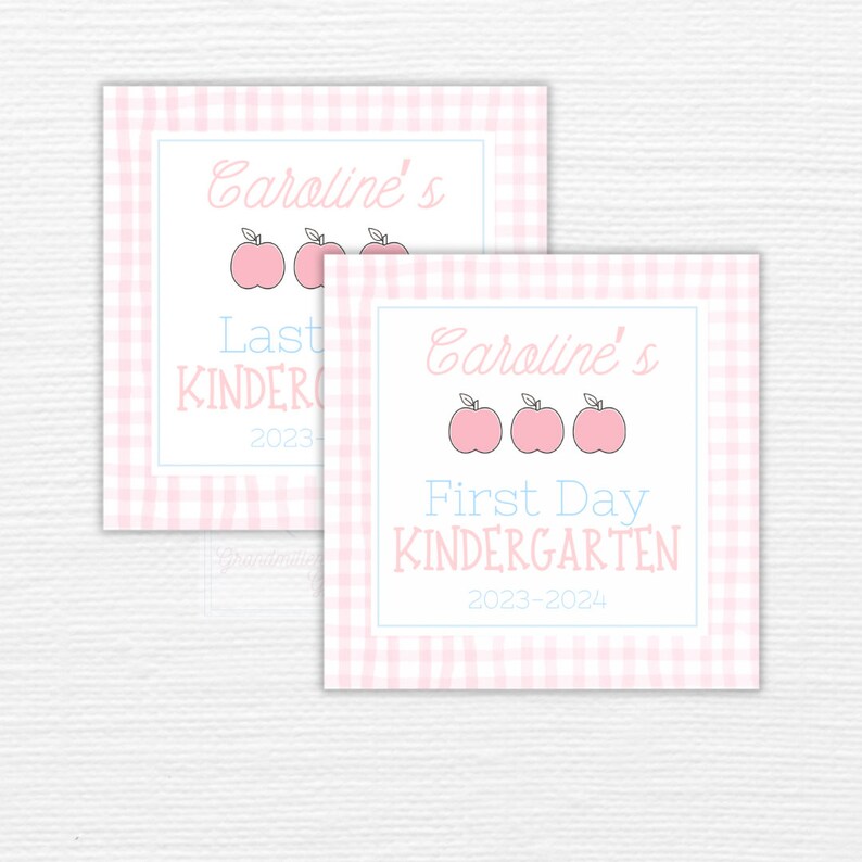 School Milestone Printable Sign | Grandmillennial | Includes Both First ...