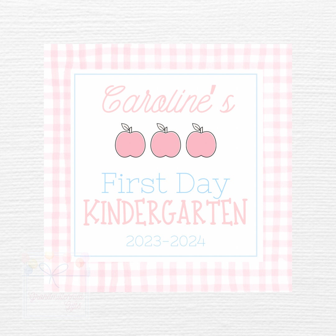School Milestone Printable Sign | Grandmillennial | Includes Both First ...