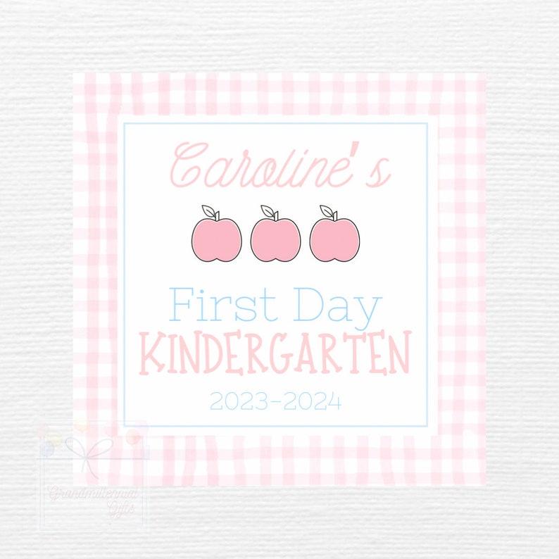 School Milestone Printable Sign | Grandmillennial | Includes Both First ...