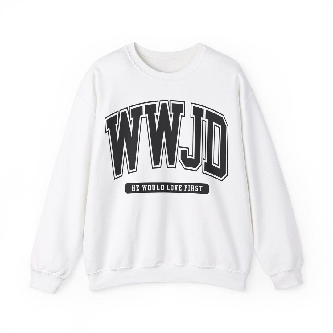 What Would Jesus Do WWJD Christianity Sweatshirt Faith-based ...