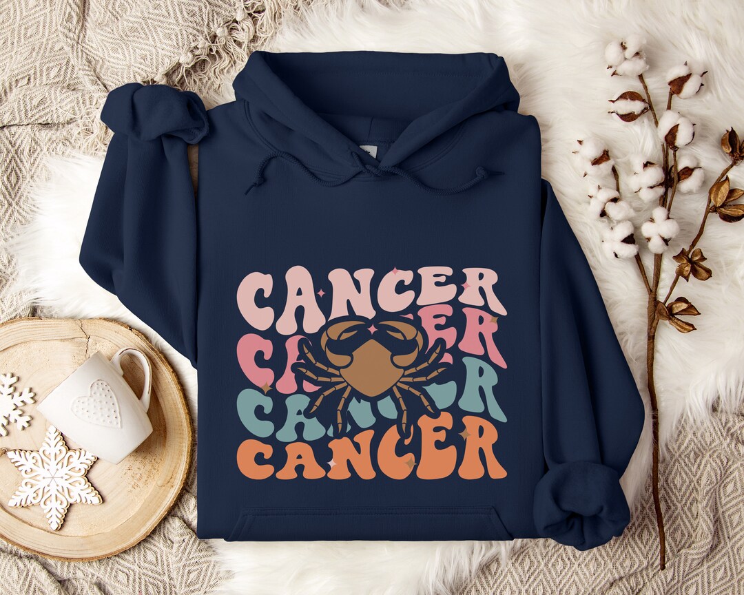 Cancer Retro Zodiac Hoodie Astrology Clothing Cancer Symbol - Etsy