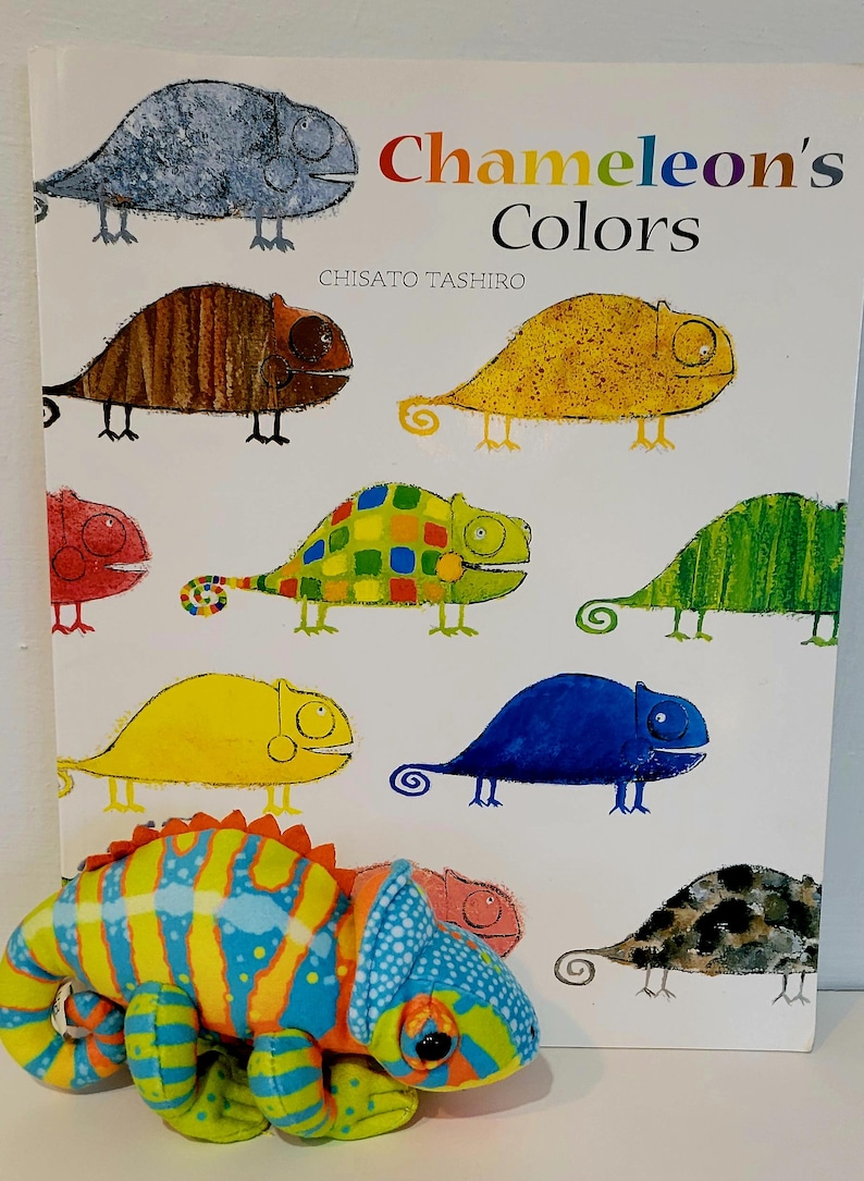 Chameleons Colors Book Bundle With Plush Chameleon - Etsy