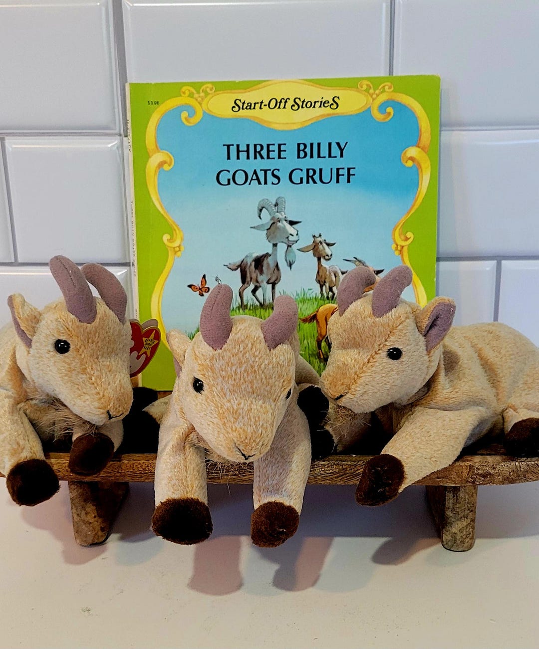 Three Billy Goats Gruff Book Bundle Plush Beanie Goats Preschool ...