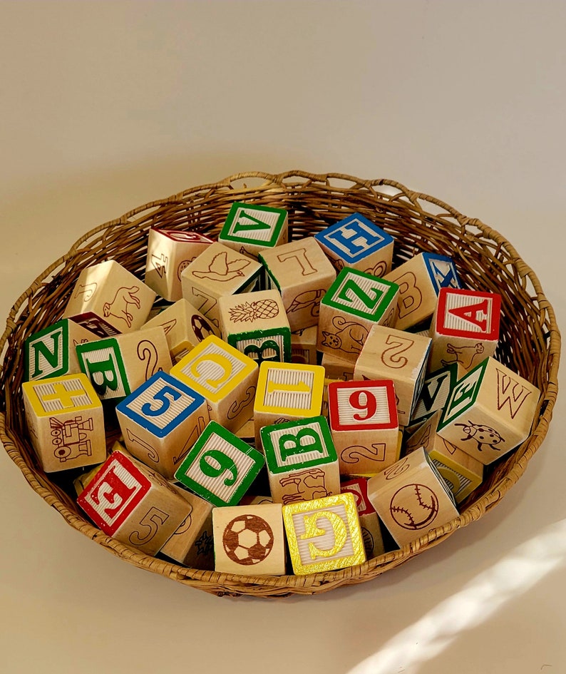 Alphabet Wooden Blocks. Great for Block Centers or Use as Loose Parts ...