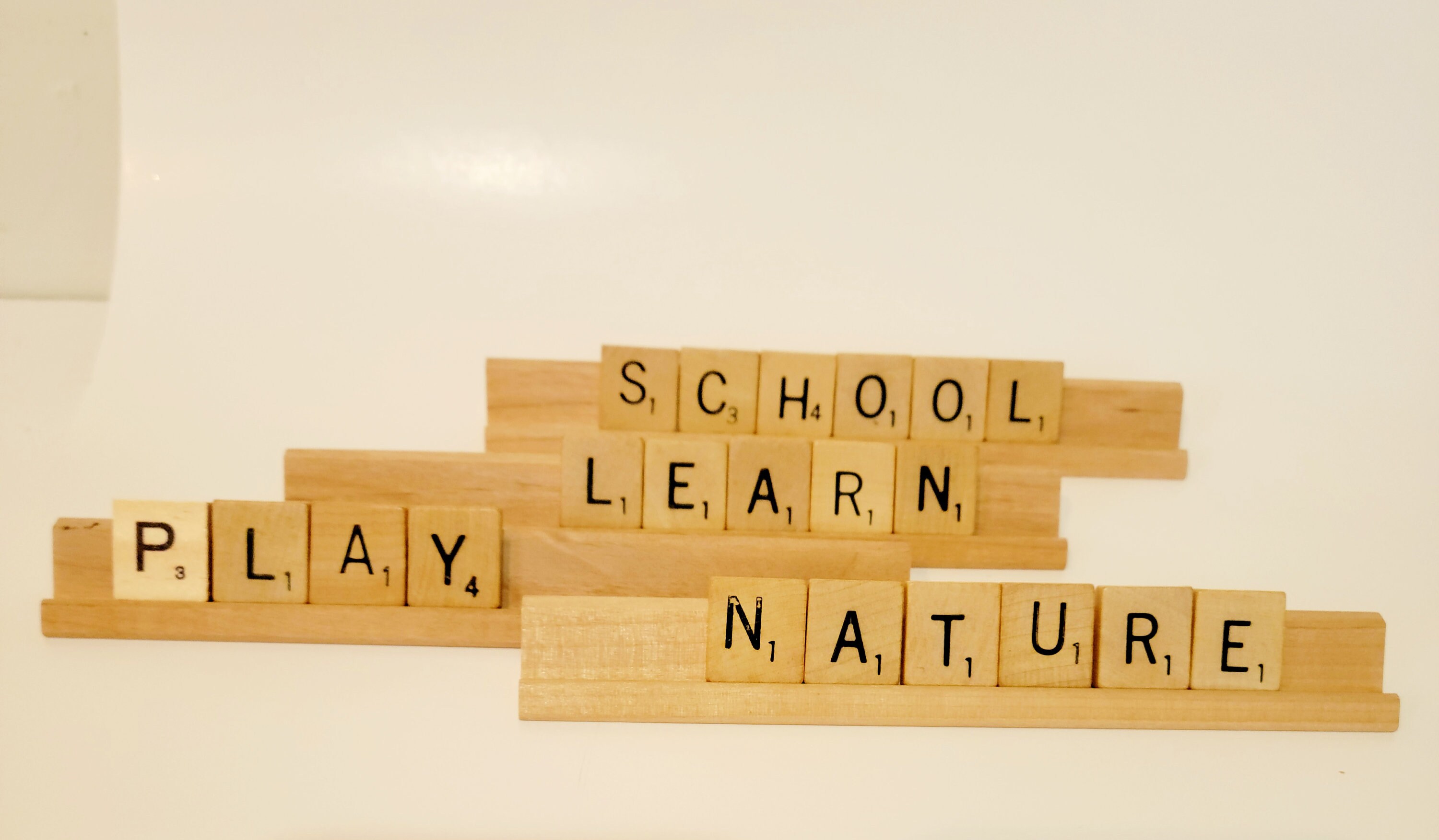 Vintage Scrabble Tiles and Holders. Learning Tool for Preschool and ...