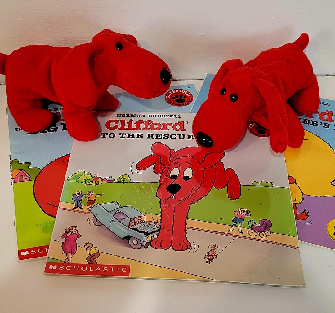 Clifford the Big Red Dog Book Bundle With Plush - Etsy
