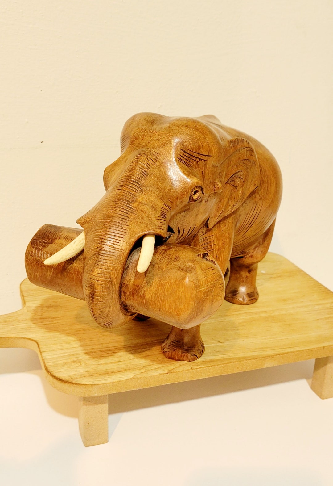 Amazing Solid Wood Elephant. Perfect Addition to Prek Block Center. Add ...