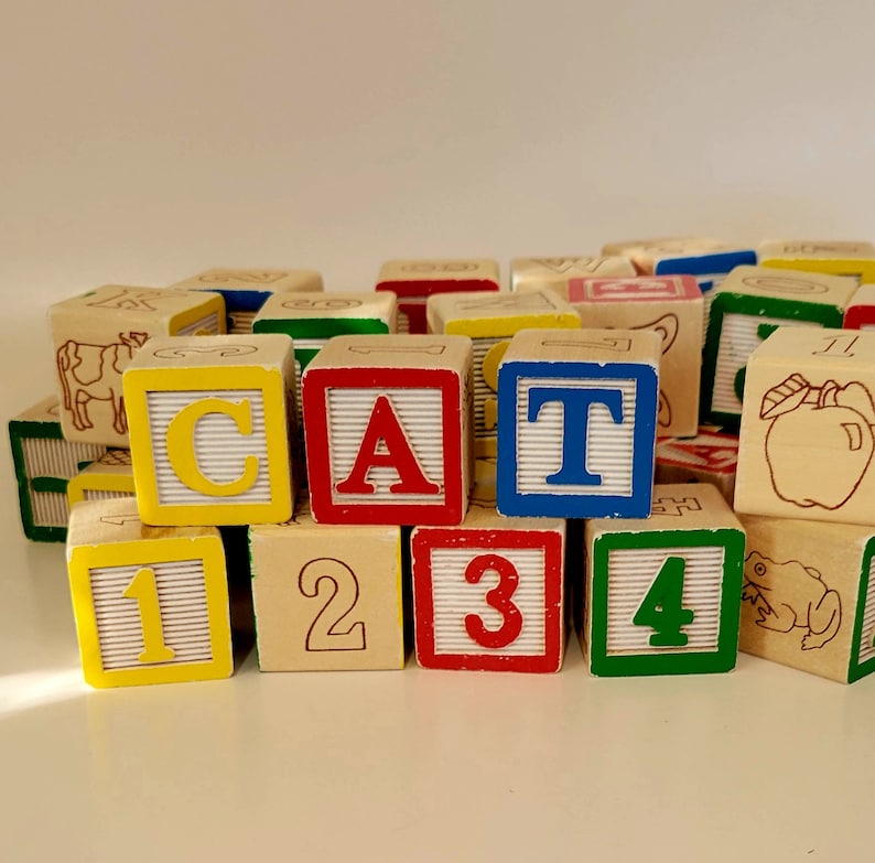 Alphabet Wooden Blocks. Great for Block Centers or Use as Loose Parts ...