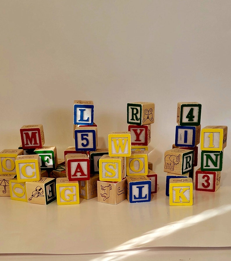Alphabet Wooden Blocks. Great for Block Centers or Use as Loose Parts ...