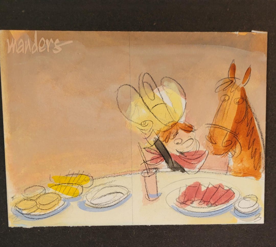 John Manders Illustration: Jack and the Giant Barbecue Color Study, 4x5 ...