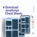 Blue Javascript Programming Cheat Sheet Poster - Stylish Javascript ...