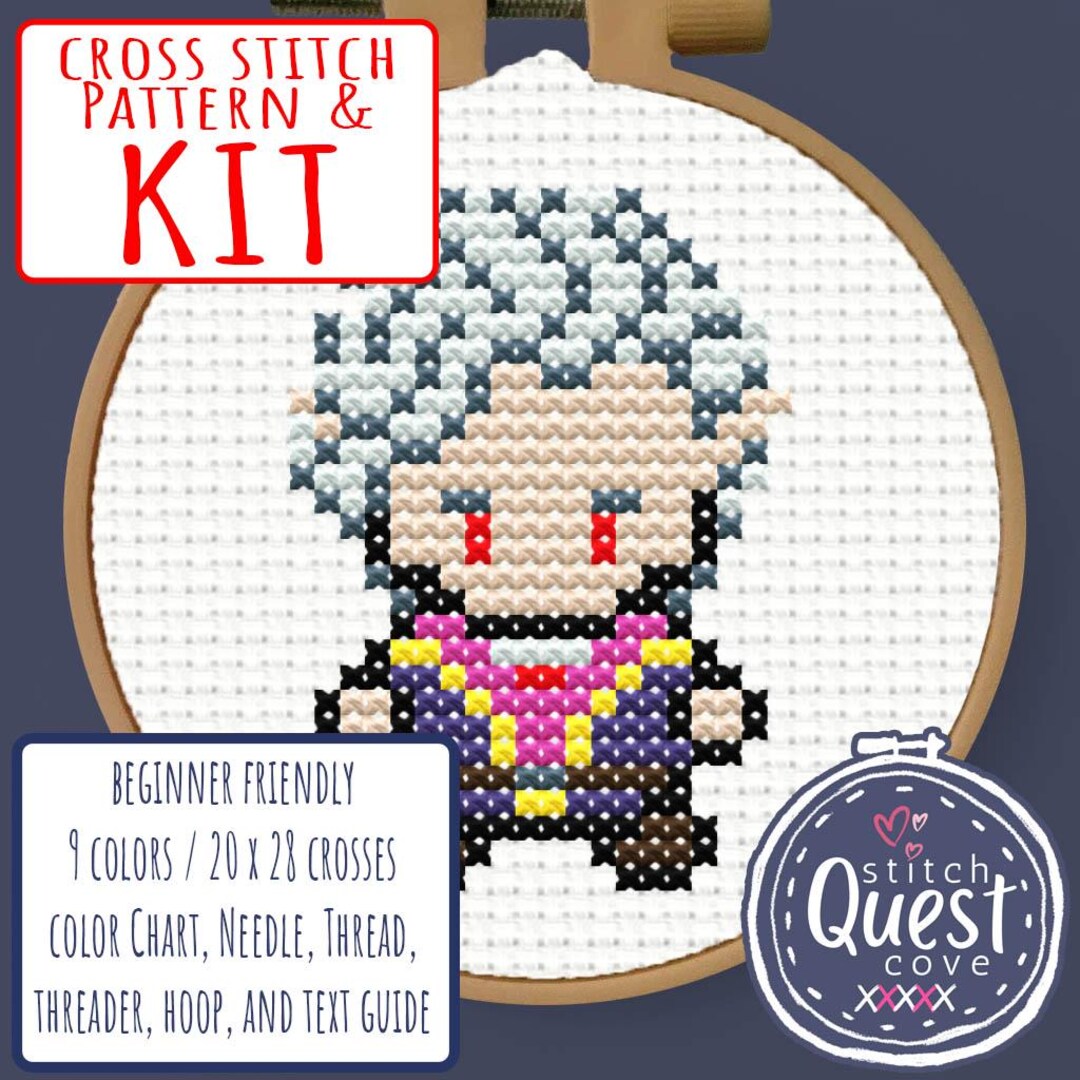 Astarion Cross Stitch Kit: Baldur's Gate 3 Beginner Pattern - Etsy