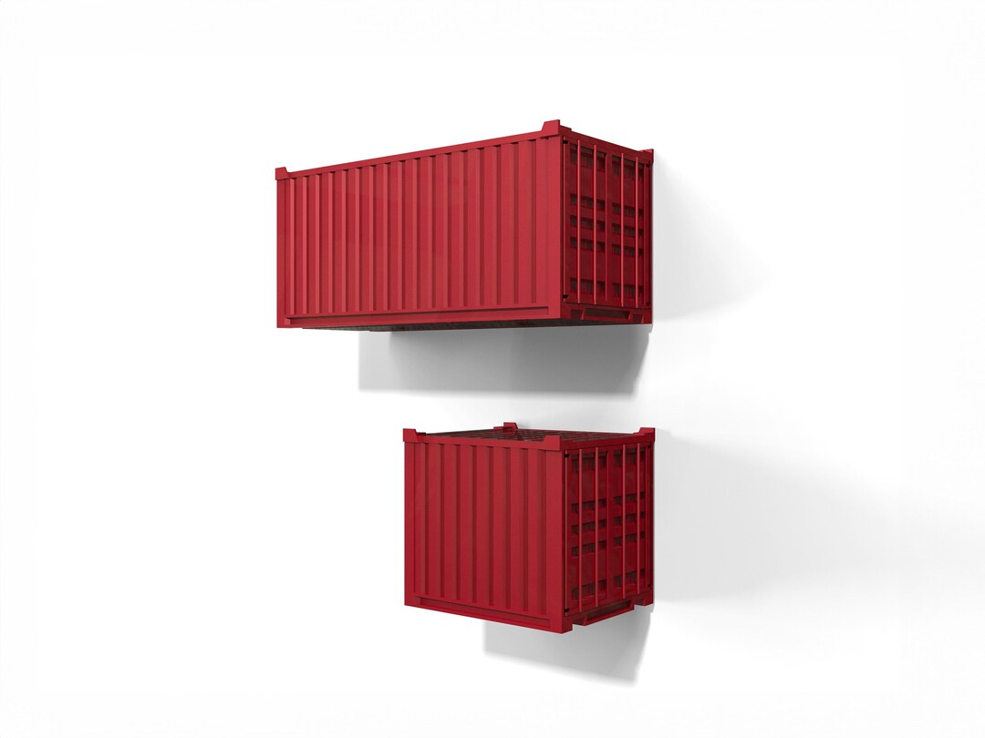 Shipping Container Bundle, DIY Craft Model, STL for 3D Printer, Home ...