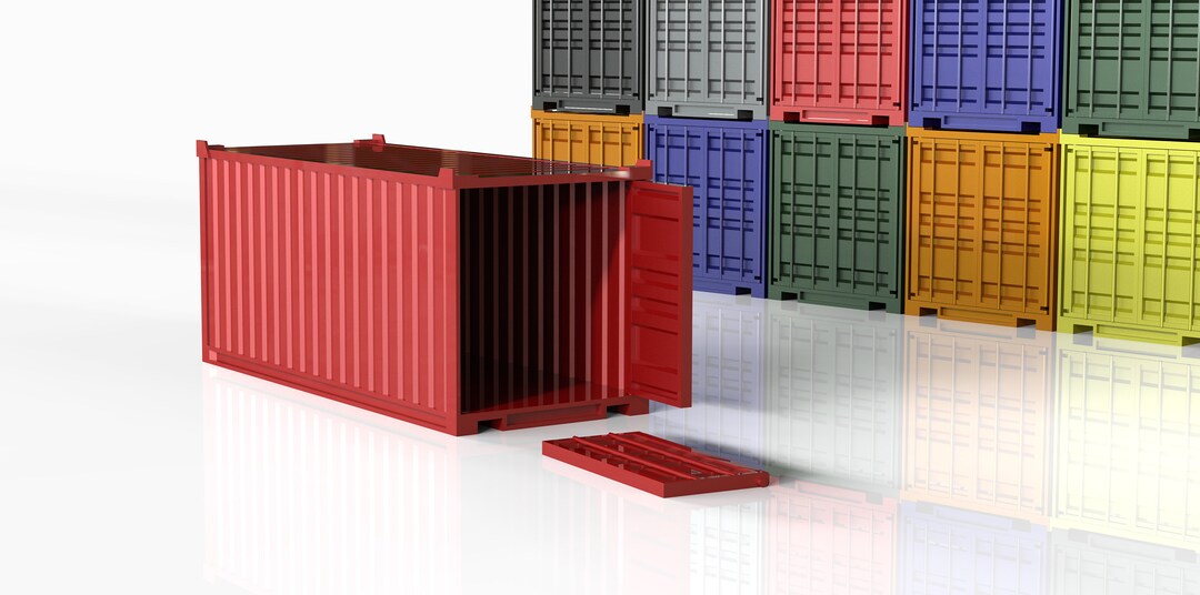 Shipping Container, DIY Craft Model, STL for 3D Printer, Home Decor Stl ...