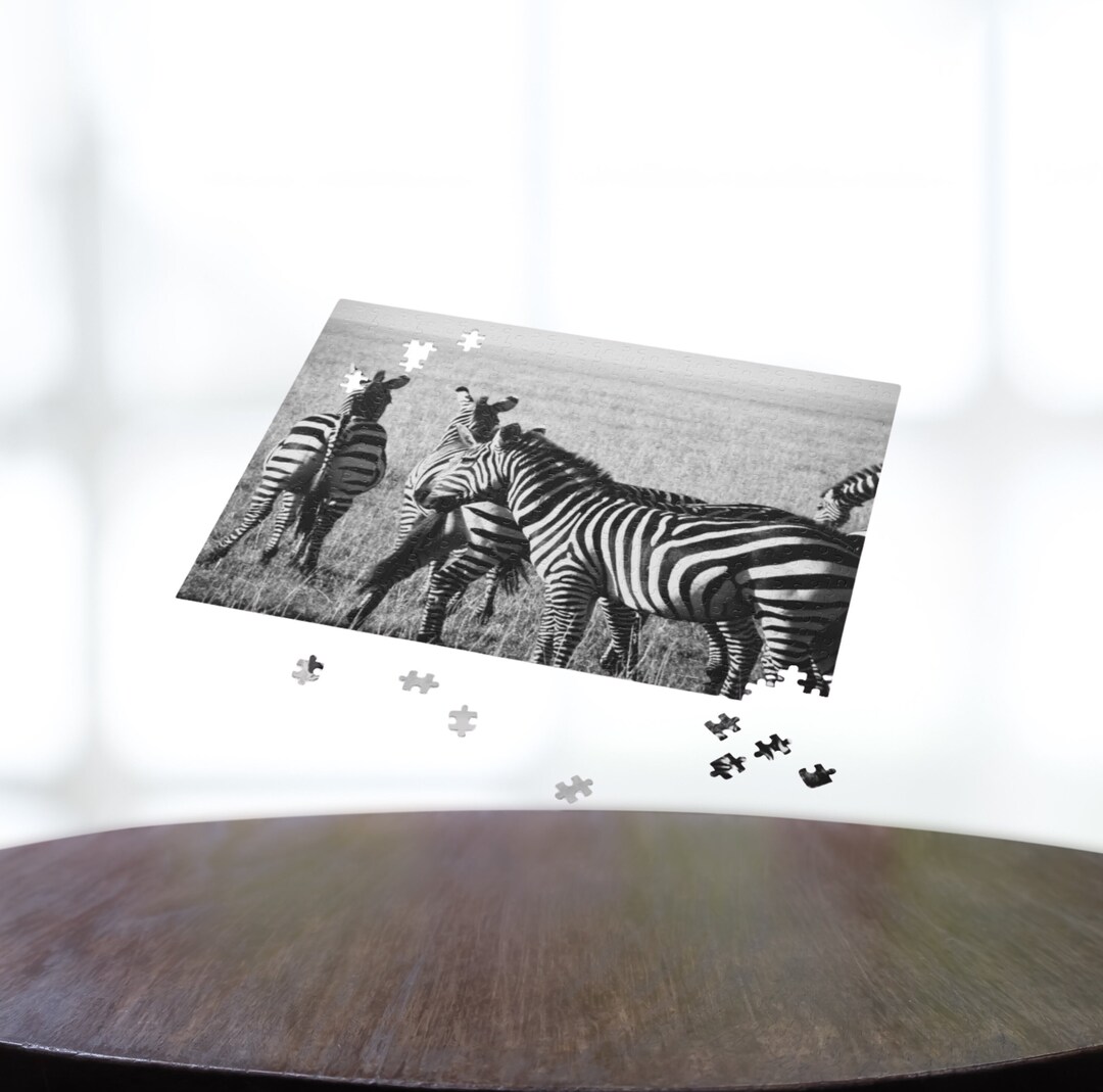 Puzzle 120, 252, 500-piece Zebras Wildlife Photo Puzzles 3 Diff ...