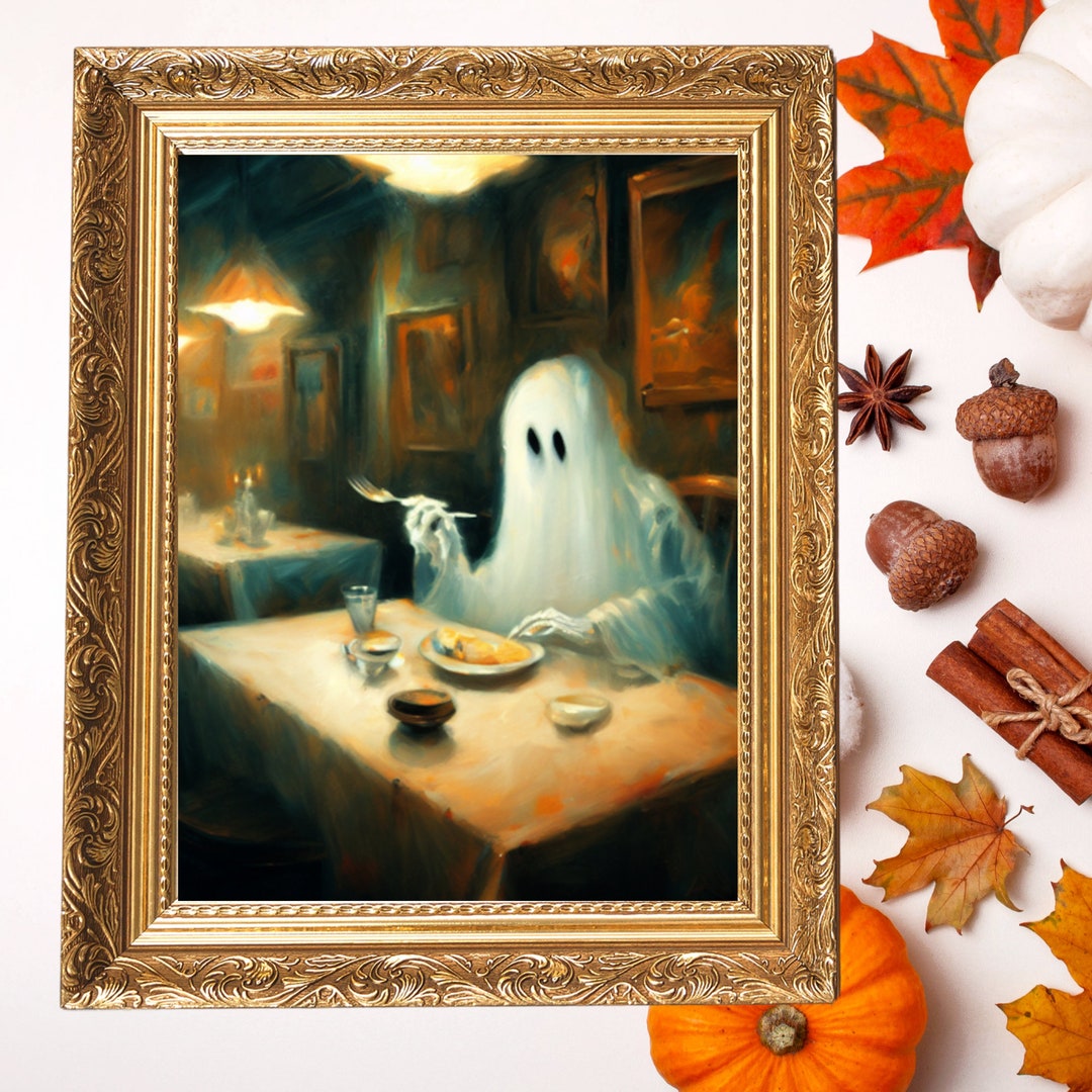 Grubbin Ghost Halloween Digital Wall Art Printable - Etsy